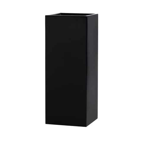 Root and Stock Belvedere Tall Square Cube Planter Box - Black